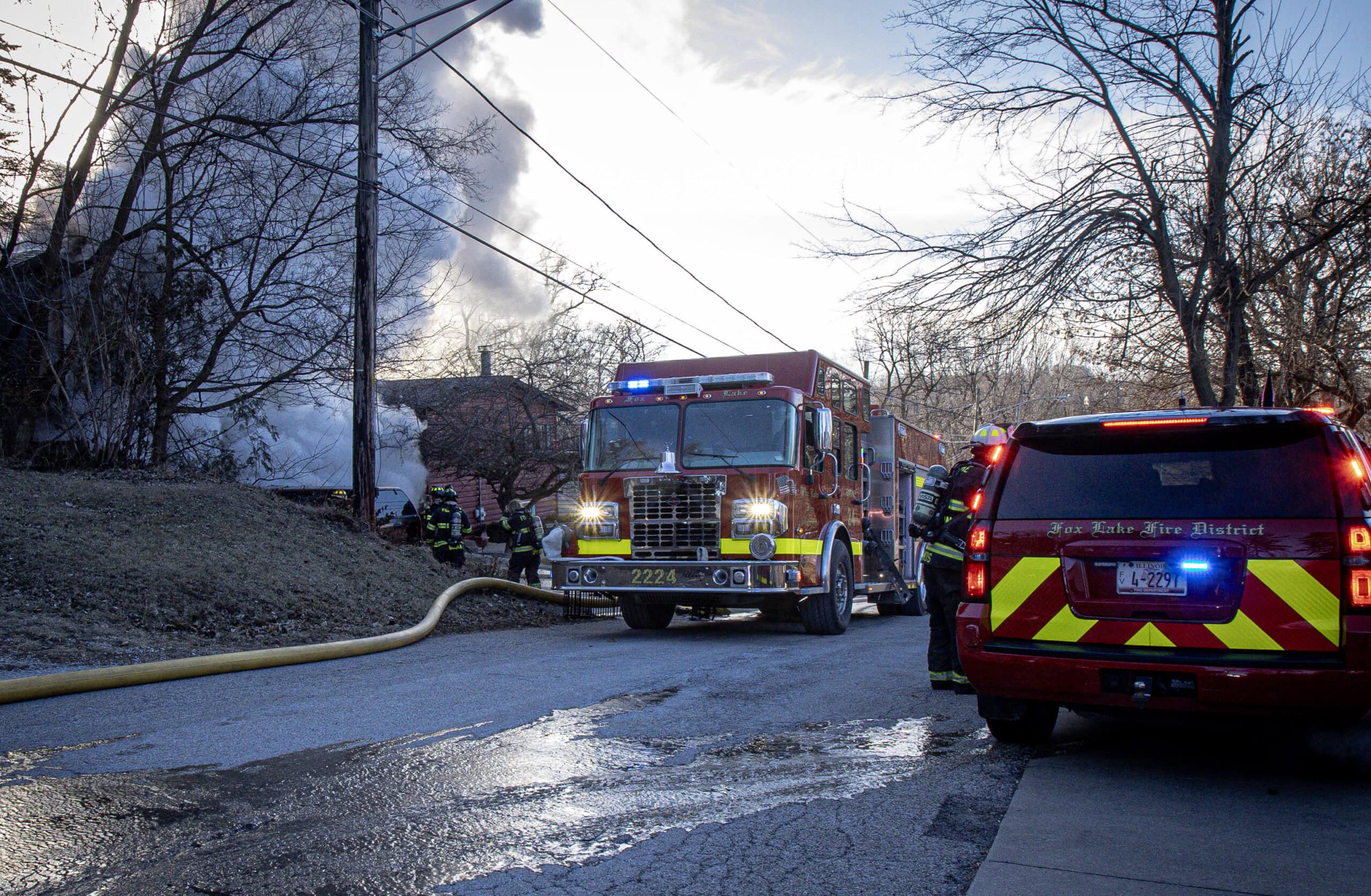 Firefighters battle fire in frigid temperatures that left house fully ...