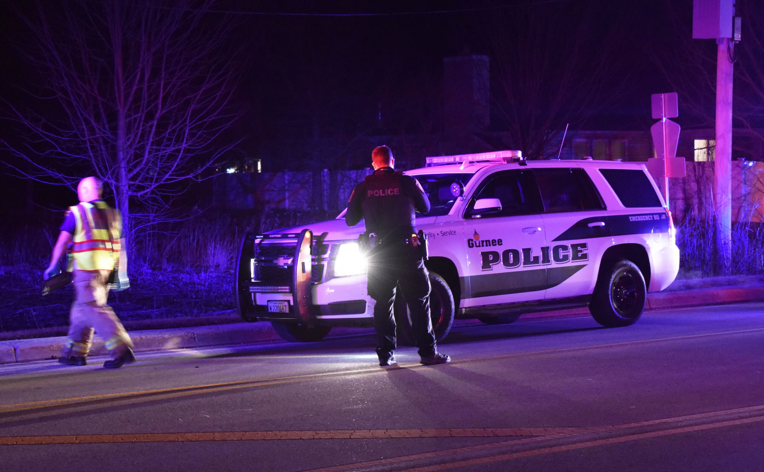 Police officer responding to emergency call involved in two-vehicle ...