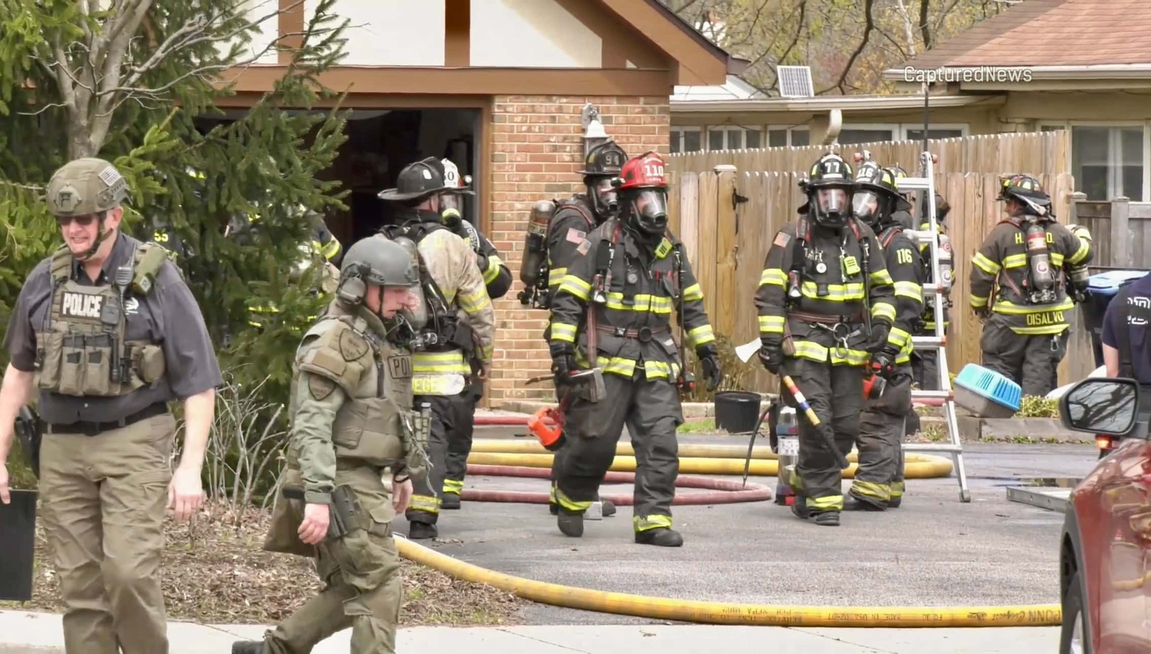 3 sent to hospital after SWAT team responds to house fire, hours-long ...
