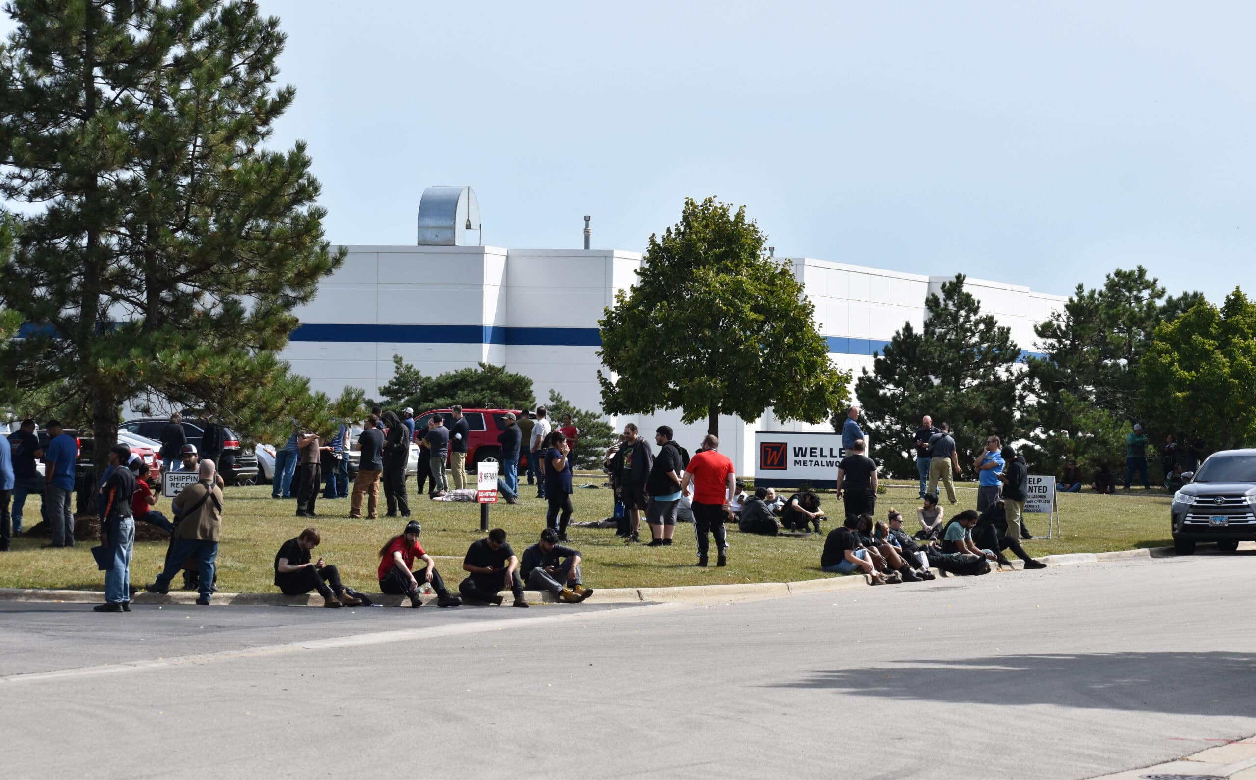 Over 100 workers evacuated after fire breaks out in machinery at large ...