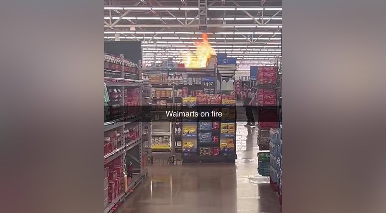 Police investigation underway after fire breaks out inside Walmart ...