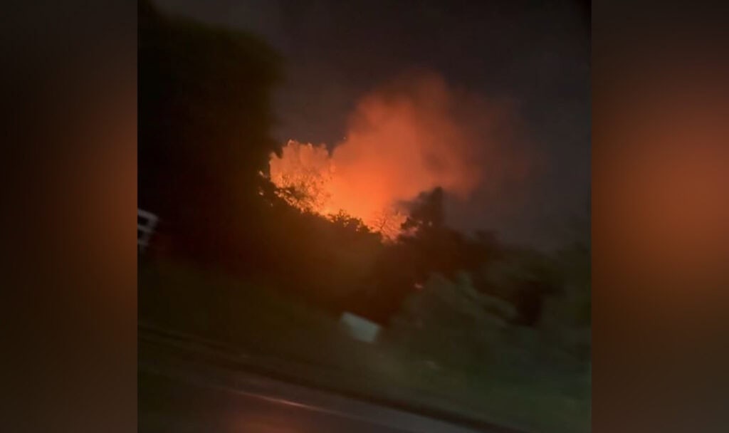 Vacant house left severely damaged after being engulfed in fire that ...